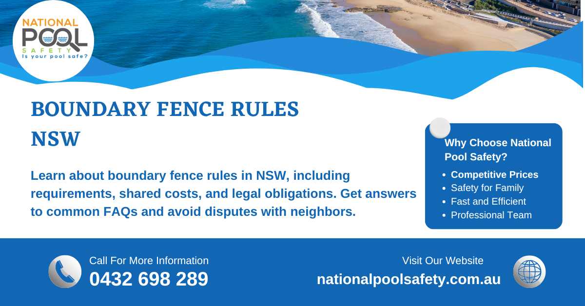 Boundary Fence Rules in NSW: What You Need to Know - National Pool Safety